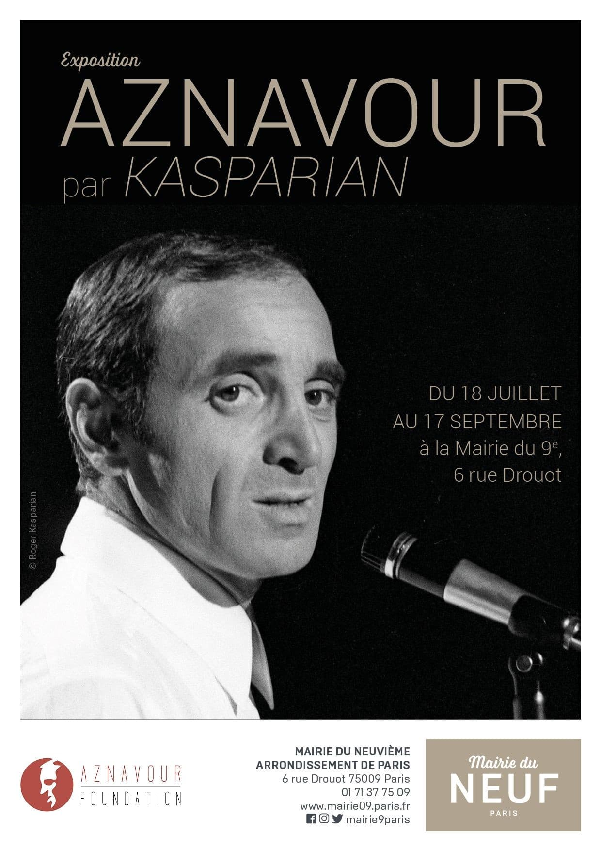Aznavour par Kasparian : une exposition inédite ! - Syma News : votre ...